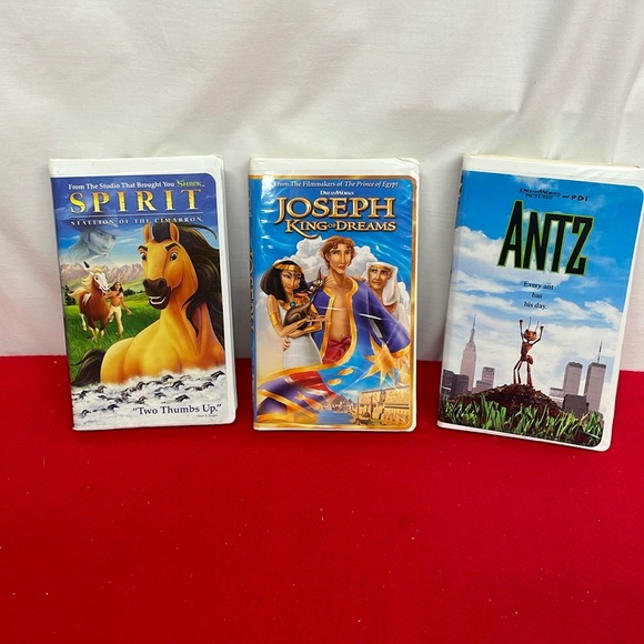 Media | Dream Work Vhs Tapes Lot Of 3 Joseph King Of Dreams Antz Spirit ...